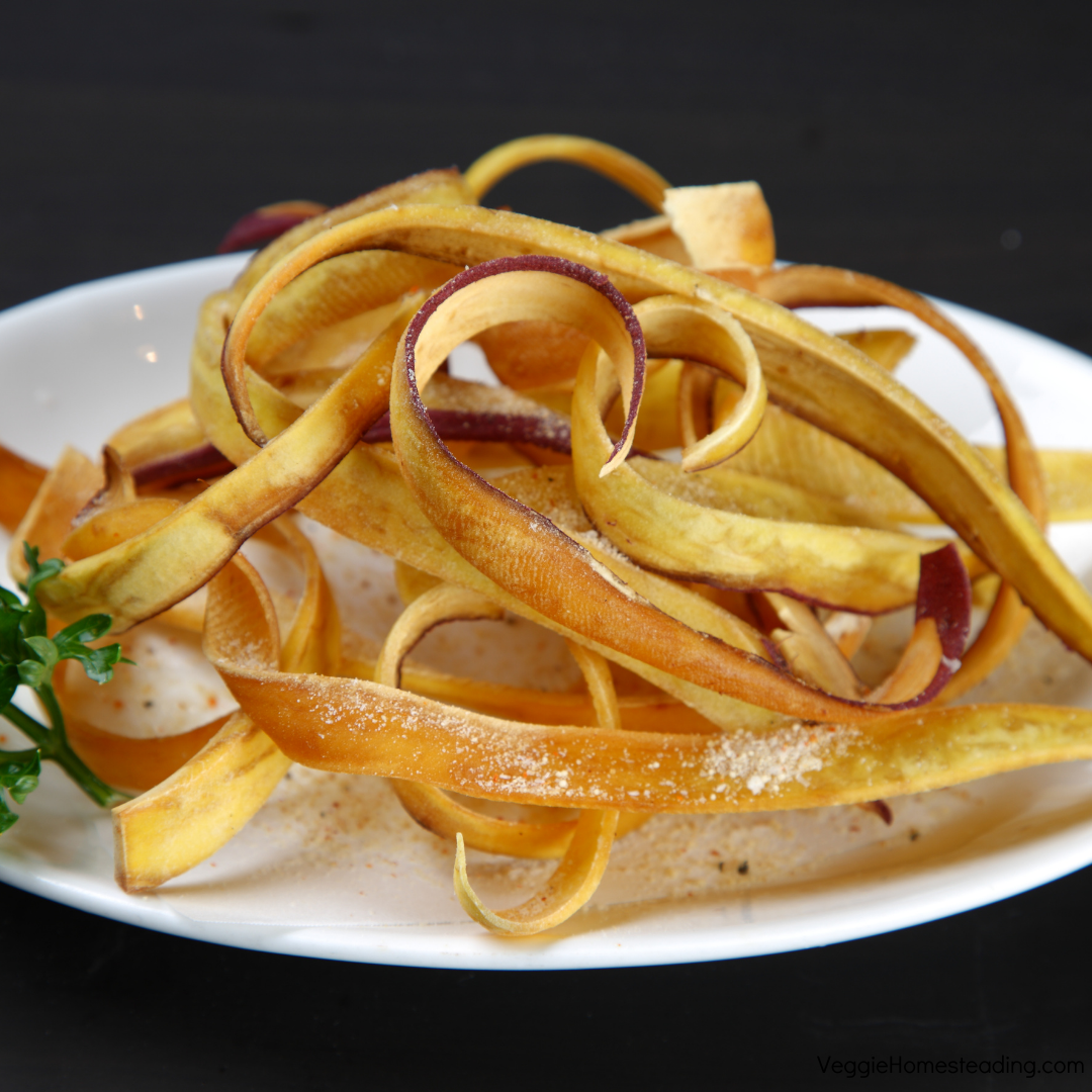 Dehydrated Sweet Potato Chips - Veggie Homesteading
